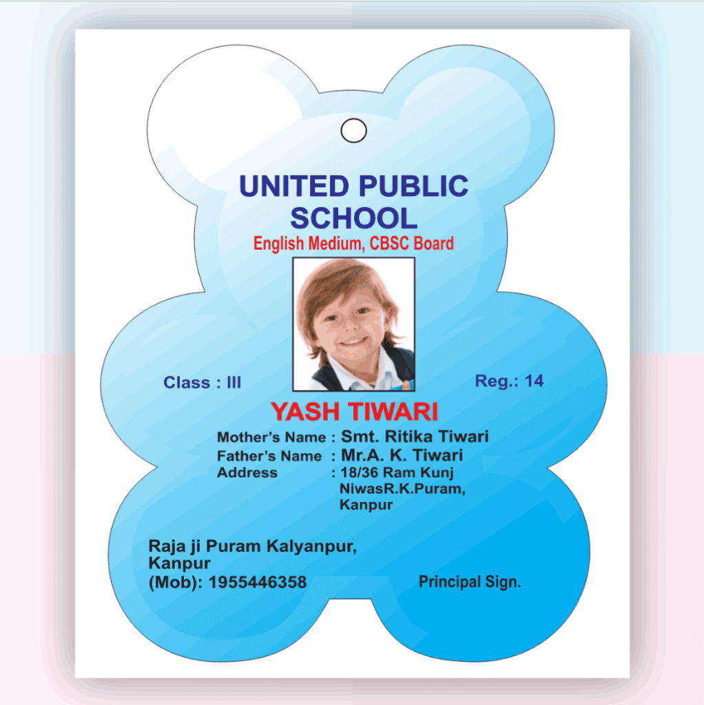 Acrylic ID Card Design No. SE014 Download - cdrbundle.com